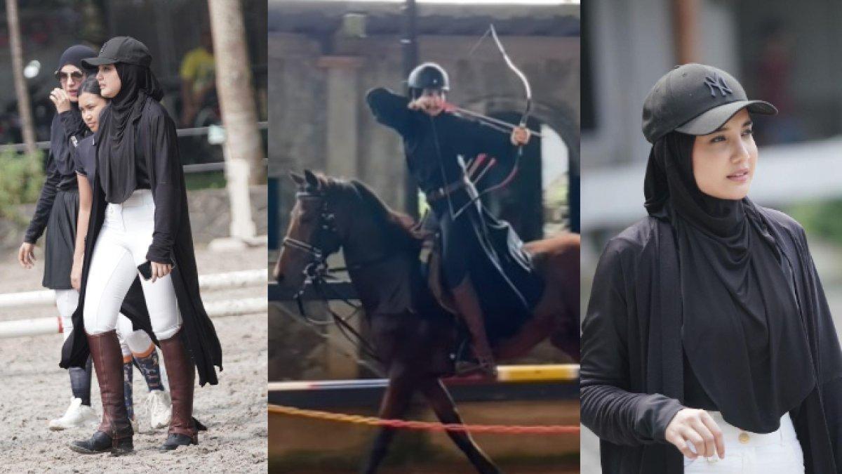 5 Potret Zaskia Sungkar Berkuda Sambil Memanah, Ternyata Istri ...