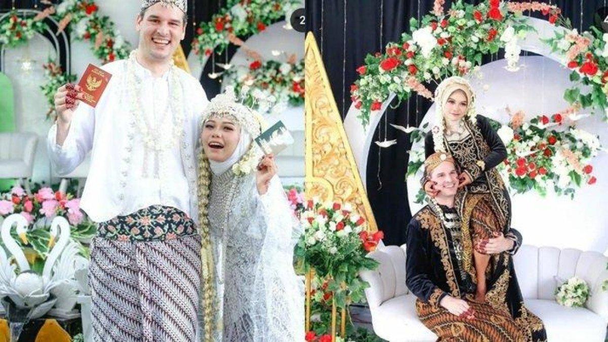 SAH! Bule Kanada Viral Nikahi Gadis Muara Enim, Tinggi Badan Pengantin Curi Perhatian Bak Kakak ...