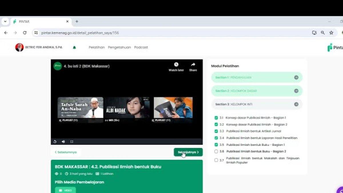Apa Publikasi Ilmiah Bentuk Buku - Bagian 1 dan 2, Pelatihan PINTAR Kemenag? Kunci Jawaban Modul ...