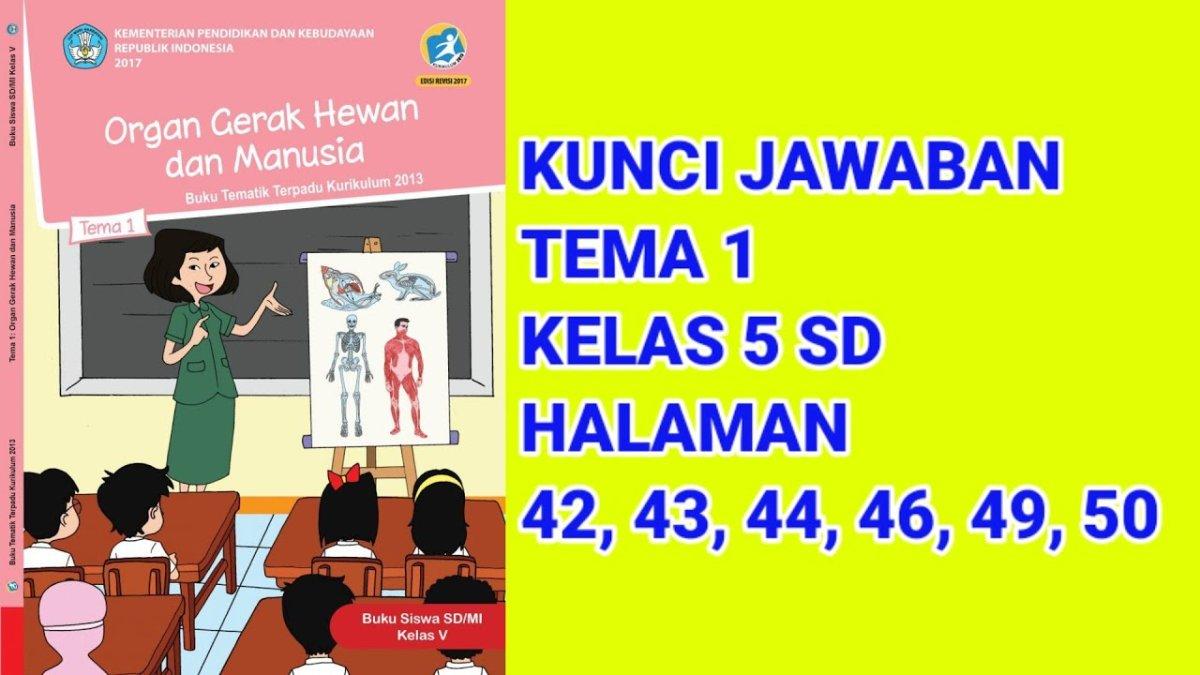 Soal & Kunci Jawaban Buku Tematik Tema 1 Kelas 5 SD Halaman 42 dan 43 : Hewan Avertebrata ...