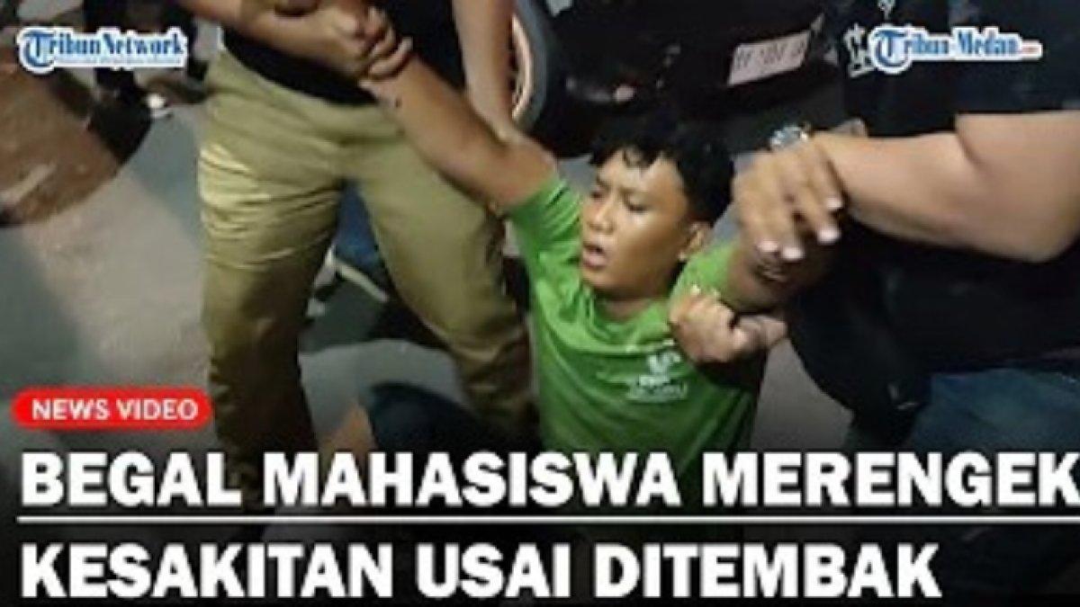 TRAGIS! 4 Pria Begal Mahasiswa UMSU hingga Tewas, Polisi Tembak Pelaku ...