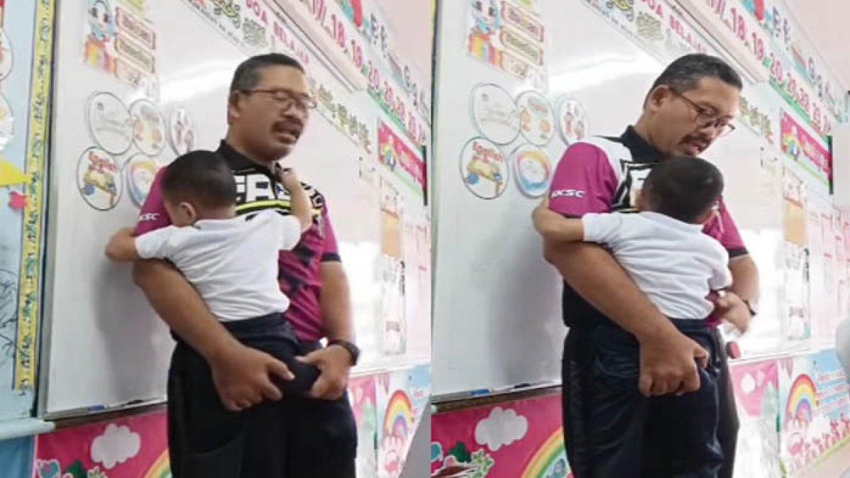 'Ada Rasa Takut' Lagi Ngajar, Guru Kaget Siswanya Tiba-tiba Manjat ... 'Ada Rasa Takut' Lagi Ngajar, Guru Kaget Siswanya Tiba-tiba Manjat ...