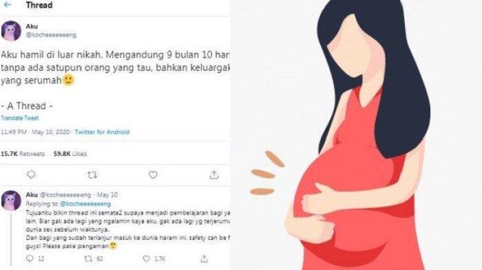 Viral di Twitter Mahasiswi Curhat Hamil di Luar Nikah dengan Pacarnya ...