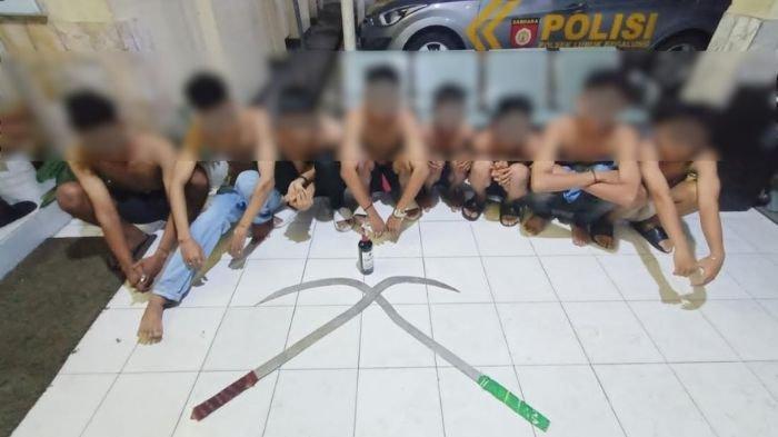 8 Remaja Tawuran Ditangkap Polisi di Pengambiran Padang, Bawa Celurit Panjang dan Miras ...