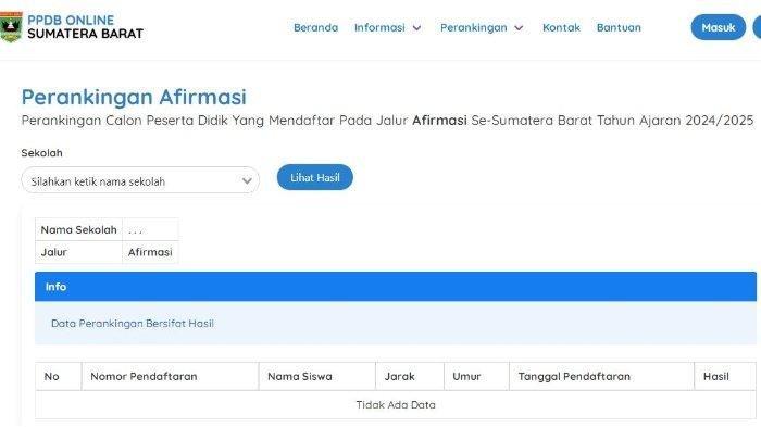 Pengumuman Hari Ini, Berikut Link Cek Hasil Seleksi PPDB Sumbar SMA/SMK Tahap 1, - Tribunpadang.com