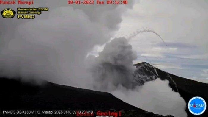 Erupsi Gunung Marapi Mulai Semburkan Material Bebatuan, Radiusnya 3 Km dari Puncak ...
