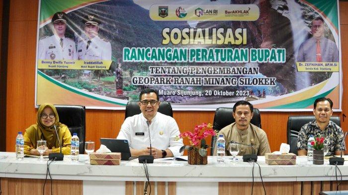 Geopark Ranah Minang Silokek, Sosialisasi Rancangan Peraturan Bupati ...