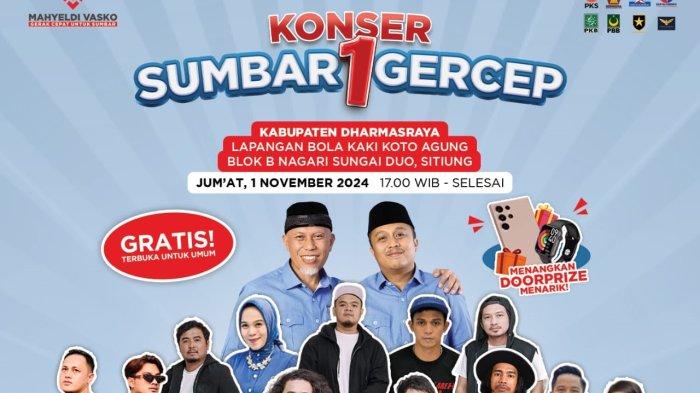 Hari Ini, Giliran Konser Sumbar Gercep Mahyeldi-Vasko di GOR Batu ...