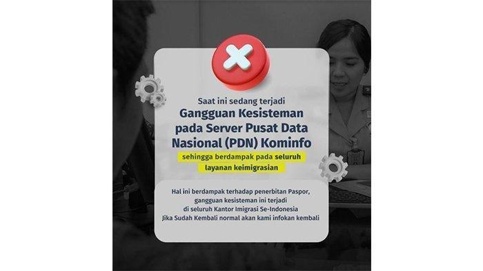 Server PDN Kominfo Alami Gangguan, Penerbitan Paspor di Imigrasi Agam ...