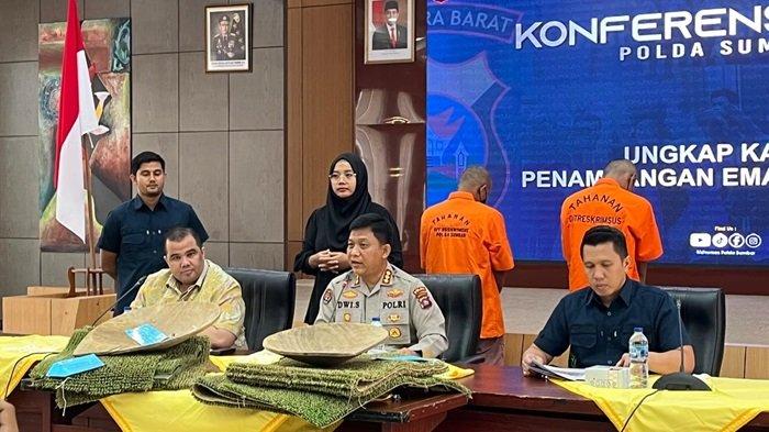 Polda Sumbar Tangkap 2 Orang Operator Tambang Emas Ilegal di Payung Sakaki Solok - Tribunpadang.com