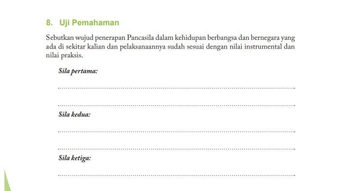 Kunci Jawaban PKN Kelas 11 Halaman 44 Kurikulum Merdeka, Penerapan Pancasila dalam Konteks ...