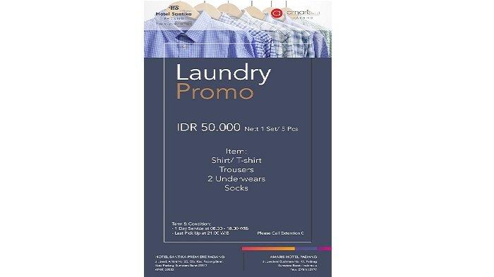 Hotel Santika Premiere Padang Tawarkan Laundry Promo - Tribunpadang.com