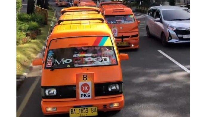 PKS Daftarkan Bacaleg ke KPU Sumbar Diiringi Angkot Oranye, Klaim ...