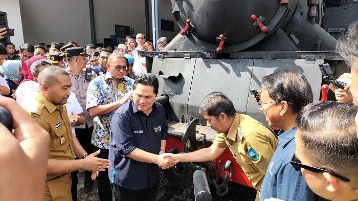 Menteri BUMN Erick Thohir Resmikan Pengoperasian Kembali Kereta Api Mak ...