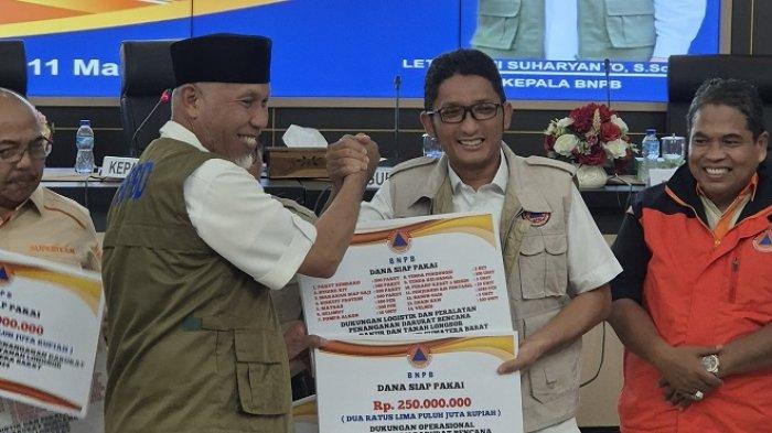 Tanggap Darurat Bencana Banjir dan Longsor, Pemko Padang Terima Rp250 Juta Bantuan BNPB ...