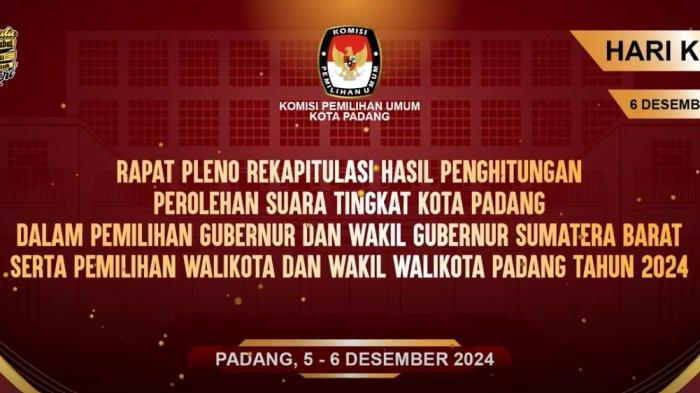 Hasil Pilkada Padang, Perolehan Suara 3 Paslon di Kecamatan Koto Tangah hingga Tingkat Kelurahan ...