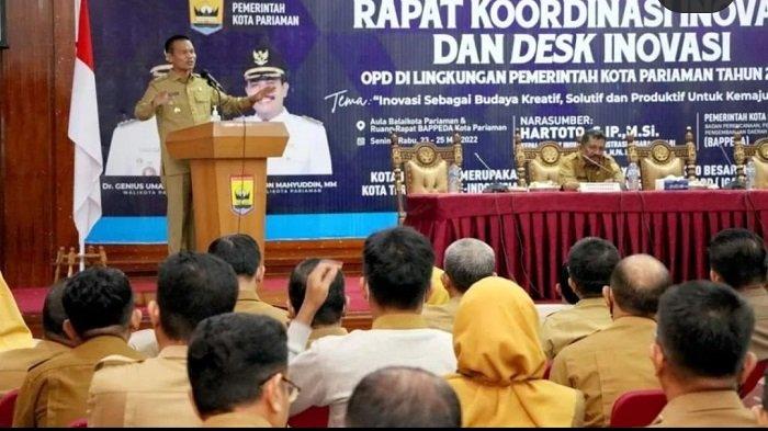 Pemko Pariaman Gelar Rakor Inovasi dan Desk Inovasi, Genius Umar: Jangan Hanya Andalkan Anggaran ...
