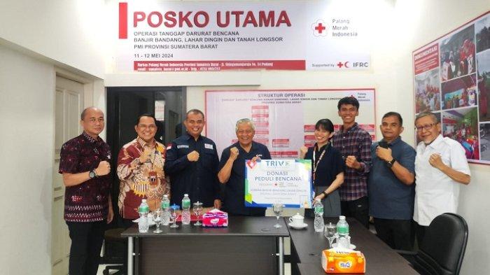 Pemulihan Bencana Banjir Lahar Gunung Marapi, PMI Terima Donasi dari Trive - Tribunpadang.com