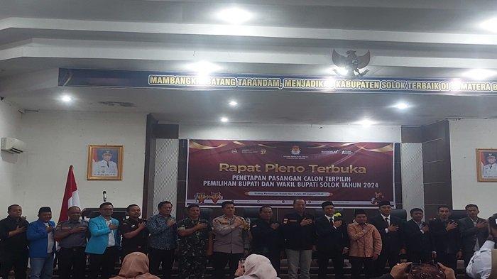 KPU Kabupaten Solok Resmi Gelar Rapat Pleno Terbuka Penetapan Paslon Terpilih Pilkada Solok 2024 ...