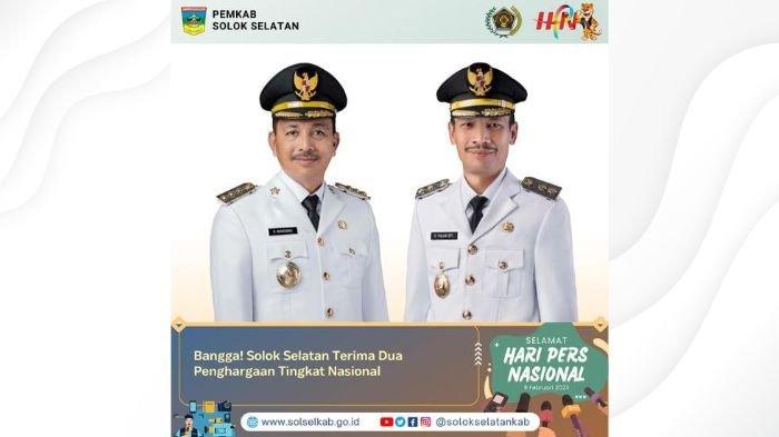 Bangga! Solok Selatan Terima Dua Penghargaan Tingkat Nasional - Tribunpadang.com