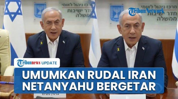 VIDEO Tangan dan Suara Netanyahu Bergetar saat Umumkan Ratusan Rudal ...
