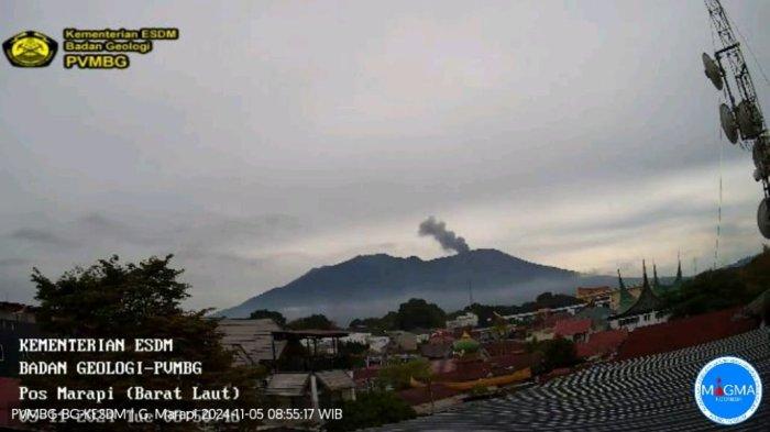Gunung Marapi Sumbar 2 Kali Erupsi Pagi Ini, Lontarkan Abu Vulkanik 300 Meter ke Langit ...