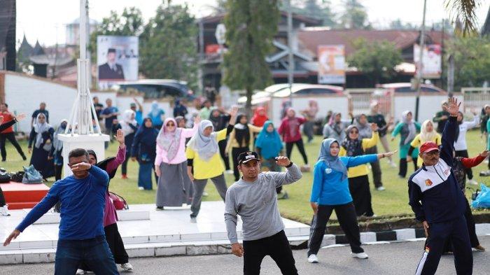 Aksi Cegah Stunting, Pemko Solok Gelar Apel Gabungan dan Senam Bersama ...