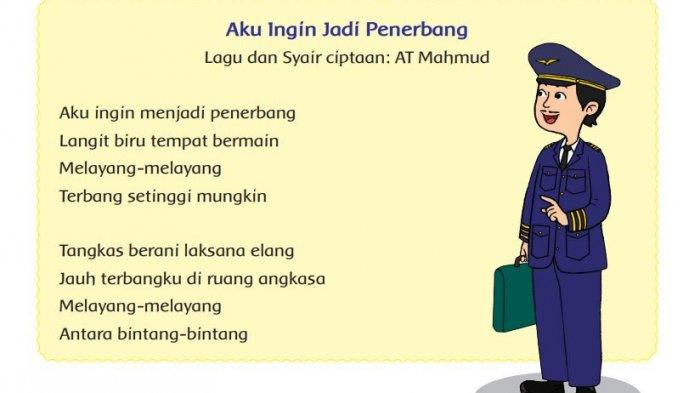 Tuliskan Isi Syair Lagu pada Bait Pertama Lagu Aku Ingin Jadi Penerbang ...