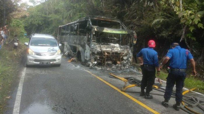 Kerugian Bus ALS Terbakar di Palupuh Agam Capai Rp 1,7 Miliar, Seluruh Barang Penumpang Ludes ...
