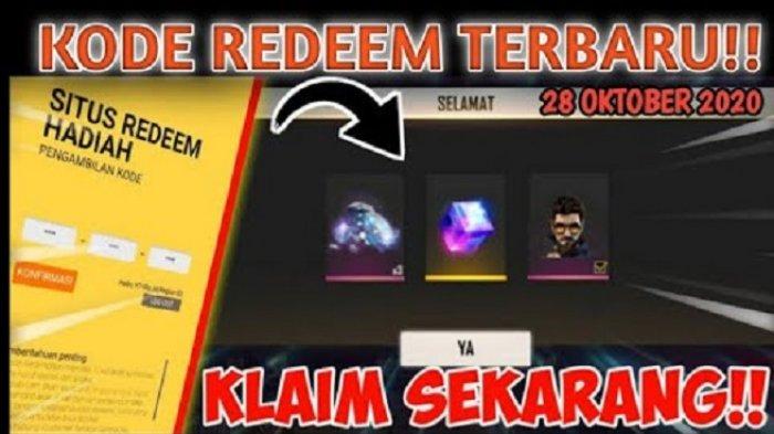 DAFTAR Kode Redeem Free Fire FF Libur Panjang Mulai 28 Oktober 2020, Tukar Sebelum Kedaluwarsa ...