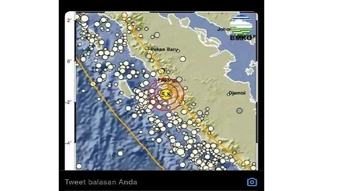 Gempa M 5,6 Berpusat di Pessel Terasa hingga ke Padang, Getaran Kuat dan Mengayun - Tribunpadang.com
