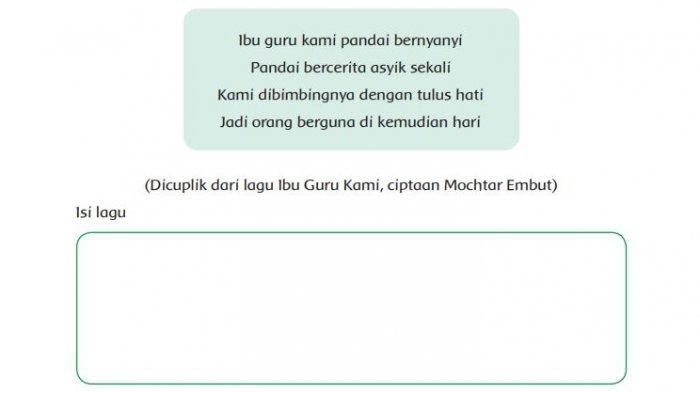 Isi dan Tempo yang Sesuai Lagu Ibu Guru Kami Ciptaan Mochtar Embut ...