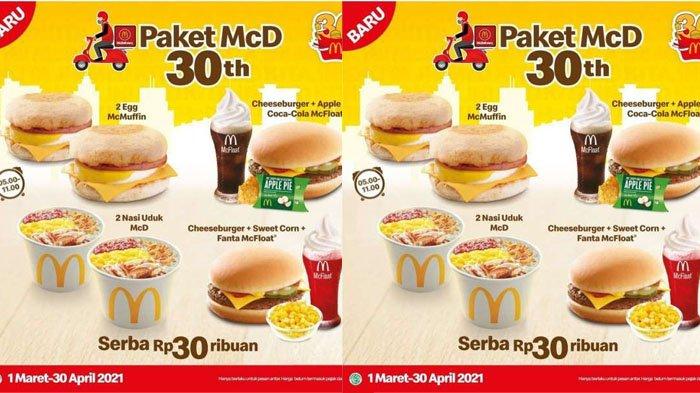 Promo McD Serba Rp 30 Ribuan, Pilih Paket Berisi Apple Pie Cheeseburger ...