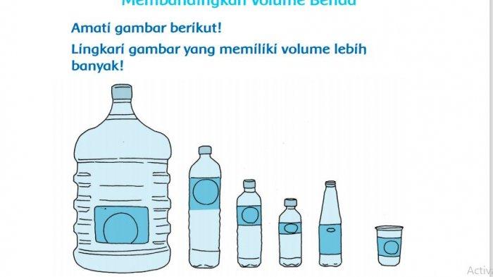 Botol Minum Milik . . . . Memiliki Volume Paling Banyak. Kunci Jawaban ...