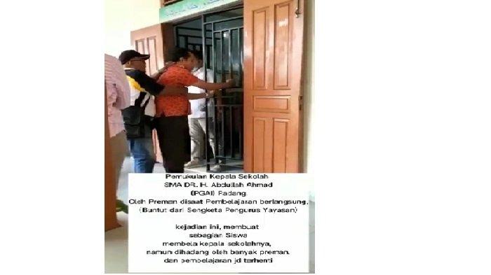 Viral Pemukulan Kepsek SMA PGAI Padang, Polisi Periksa Saksi dan ... Viral Pemukulan Kepsek SMA PGAI Padang, Polisi Periksa Saksi dan ...