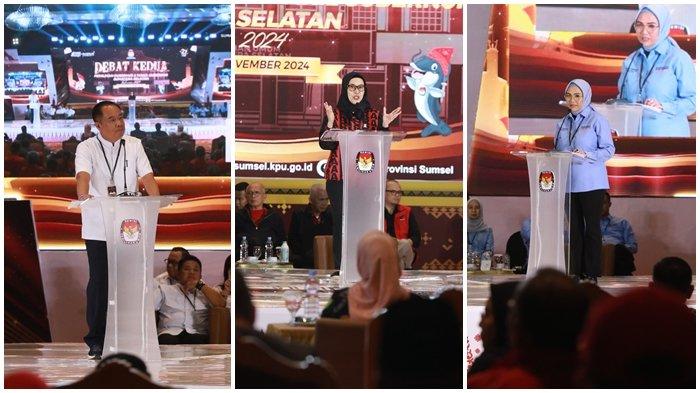 3 Cawagub Adu Pantun di Debat Pilgub Sumsel 2024 Sesi 2, Cik Ujang Tutup dengan Pantun Sederhana ...