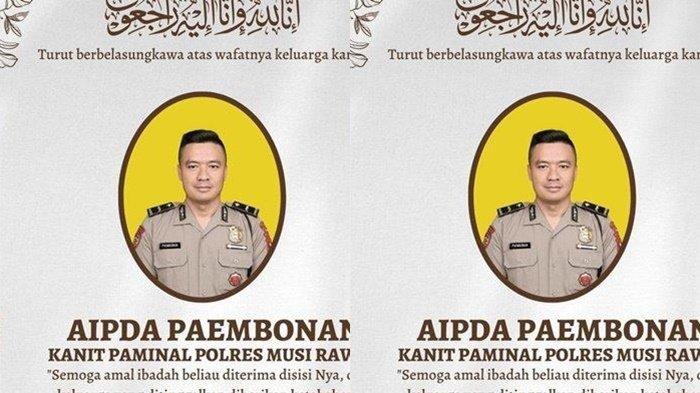 BREAKING NEWS: Aipda Paimbonan Tewas Bunuh Diri, Kanit Paminal Polres ...
