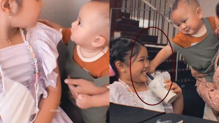 Punya Senyum Mempesona, Lihat Gemasnya Aksi Genit Rayyanza ke Cewek, Anak Nagita Slavina Bikin ...