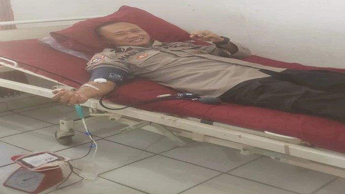 Aipda Hadi Suhendra Donorkan Darah AB, Operasi Caesar Rizky Cahya ...