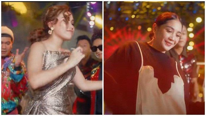 ADU Gaya Nagita Slavina dan Ayu Ting Ting dalam Video Klip Betrand Peto, Penampilan Keduanya ...