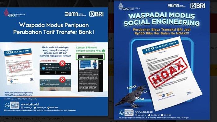 Cara Hindari Social Engineering, BRI Imbau Nasabah Tidak Asal Klik Link & Install Aplikasi ...