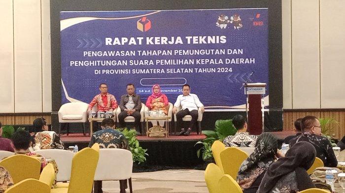 Bawaslu Provinsi Sumsel Gelar Rapat Kerja Teknis Pilkada 2024 - Sripoku.com