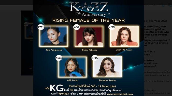 Becky Armstrong Masuk Nominasi KAZZ Awards 2023 Rising Female Of The Year, Line Voting Masih ...