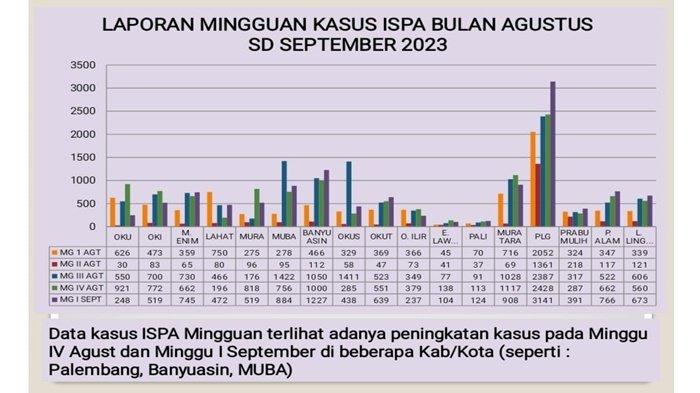 Di Minggu Pertama September Ada 12.036 Kasus ISPA di Sumsel, Berikut Rinciannya - Sripoku.com