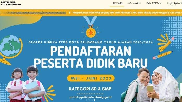 Link Pengumuman PPDB SD dan SMP di Palembang, Kelulusan Jalur Zonasi Diumumkan Hari Ini ...