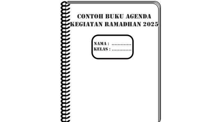 Contoh Buku Agenda Kegiatan Ramadhan 2025 Download Format Word, Jenjang ...