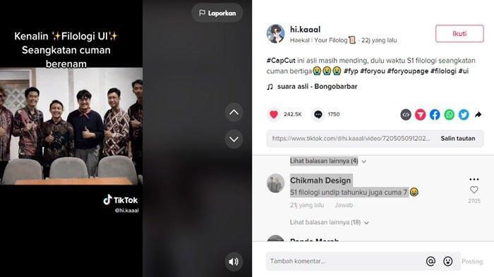 Viral di Tiktok, Ini Arti Filologi yang Heboh karena Paling Sedikit Peminat di UI, Netizen ...