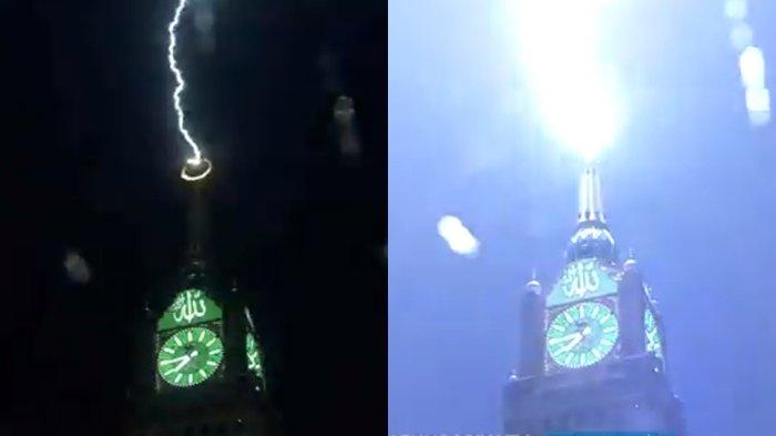 Merinding, Ini Detik-detik Netizen Rekam Petir Sambar Menara Jam di ...