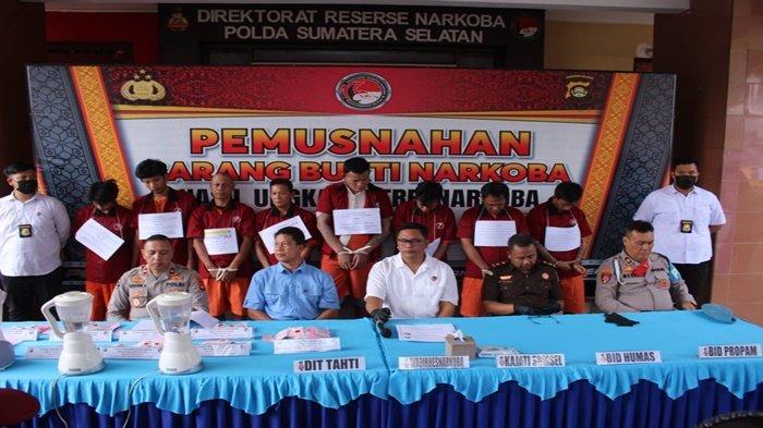 Musnahkan Barang Bukti Narkoba 1,5 KG Sabu, Polda Sumsel Selamatkan 15.552 Jiwa Manusia ...