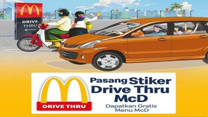 Belum Punya Sticker Drive Thru McDonalds Tapi Ingin Menu Gratis, Bisa ...